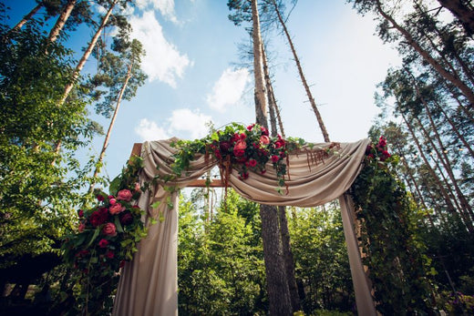 How to Drape A Wedding Arch - CV Linens™