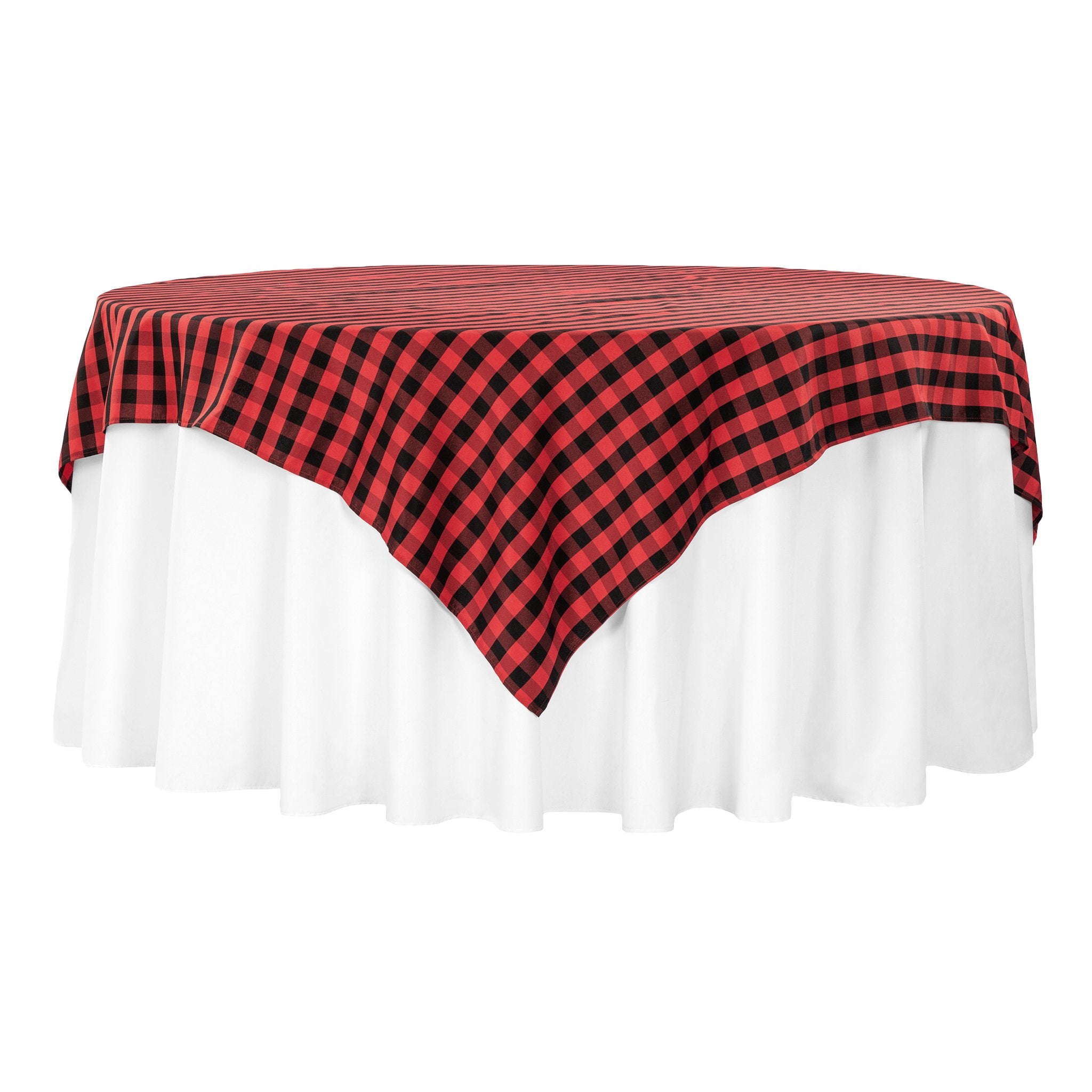Wholesale Checkered Table Overlay Toppers - CV Linens™