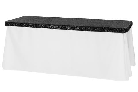 Glitz Sequin 6ft Rectangular Table Cap– CV Linens