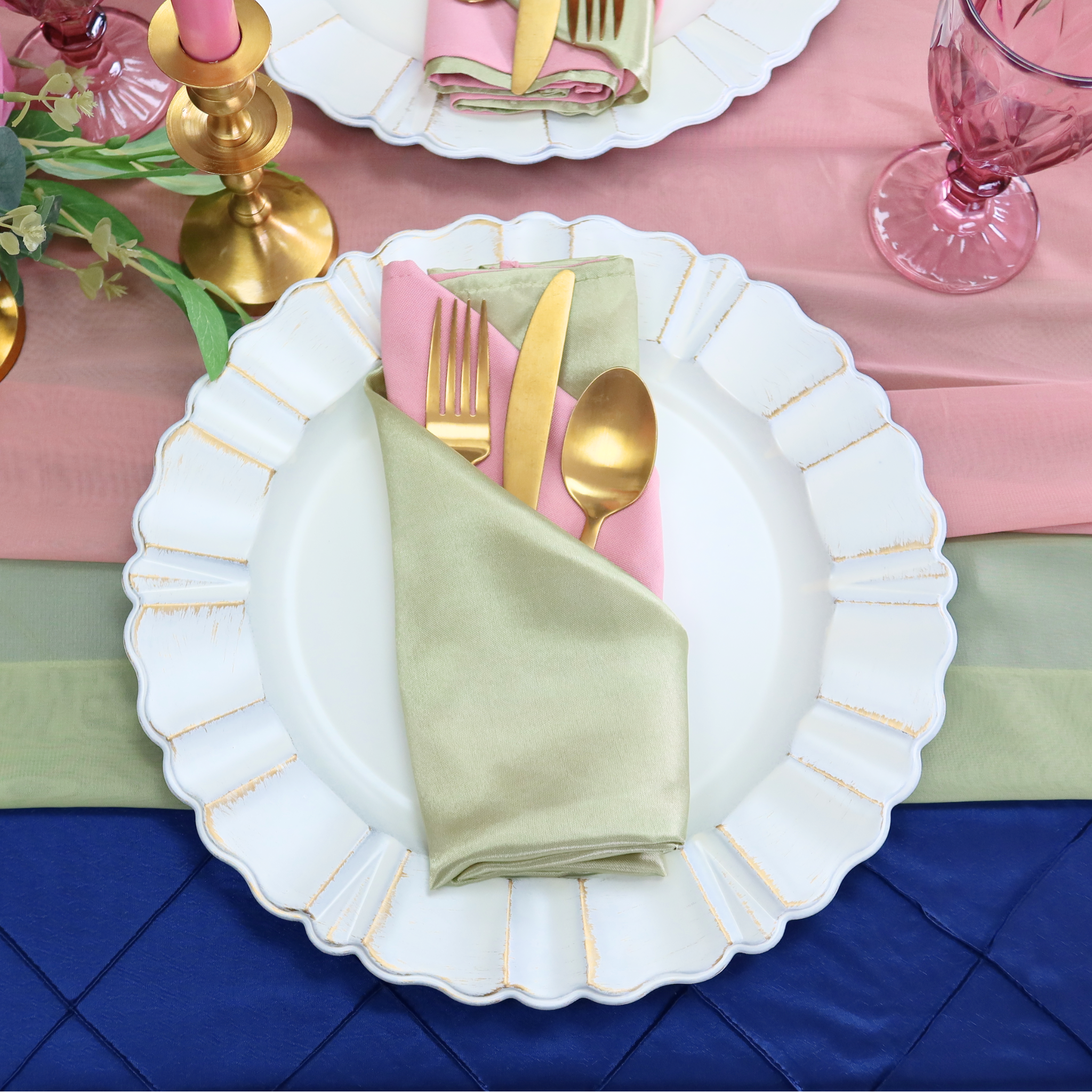 Ivory Charger Plates Ivory Charger Plates Collection - CV Linens™