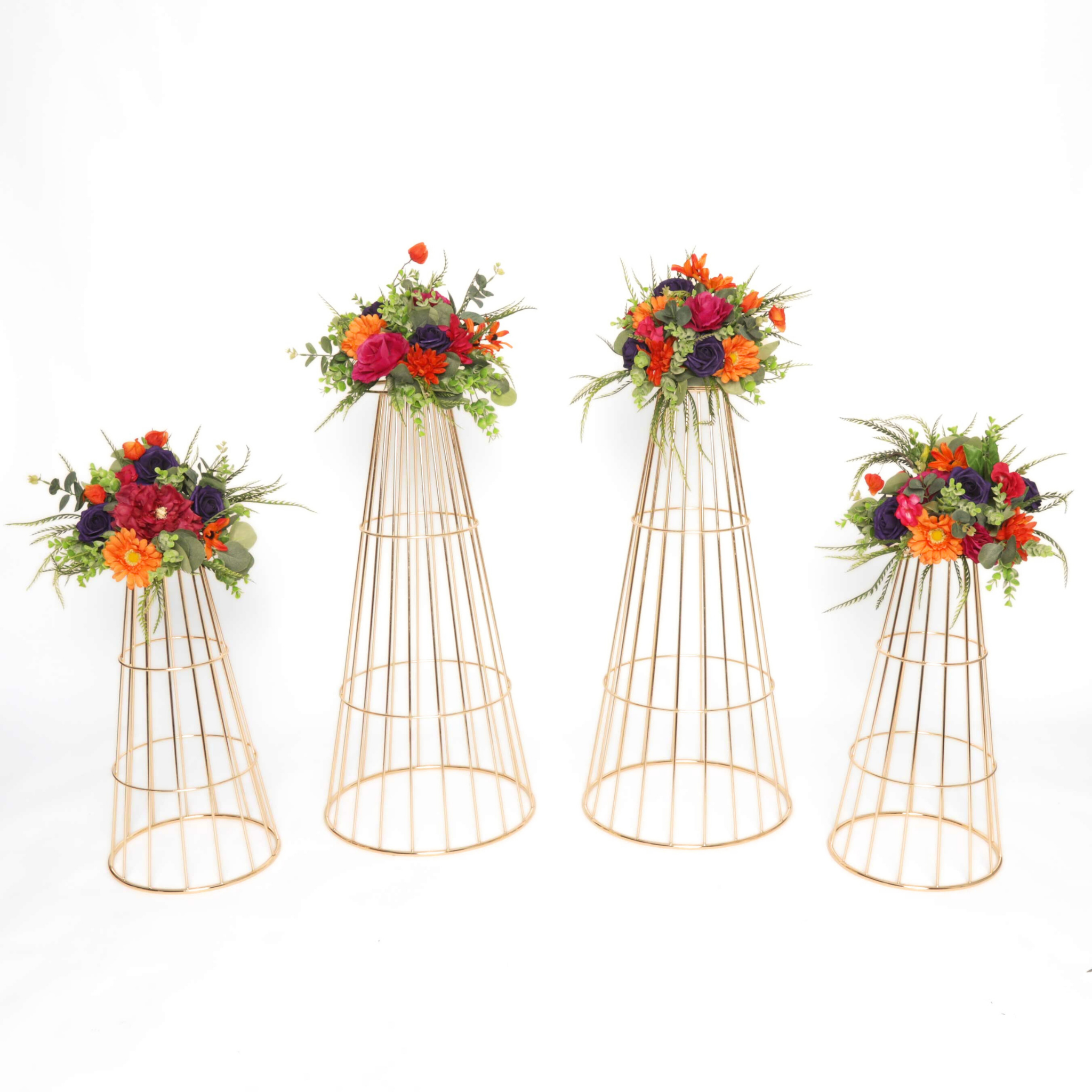 (4 pcs/set) Flower Centerpiece Pedestal Stands - CV Linens™