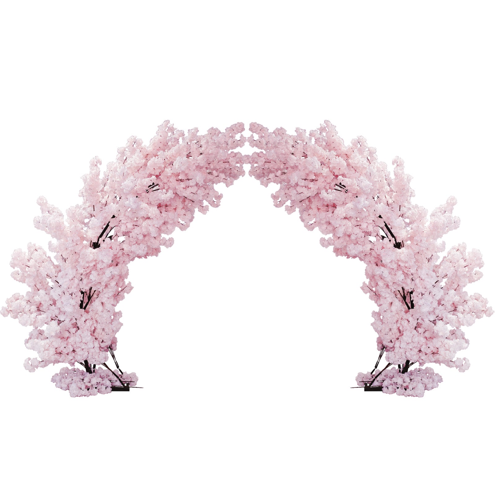 2 pcs 9.5ft Pink Cherry Blossom Wedding Arch Backdrop - CV Linens™