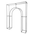 3D Arch Door Frame Backdrop – CV Linens™