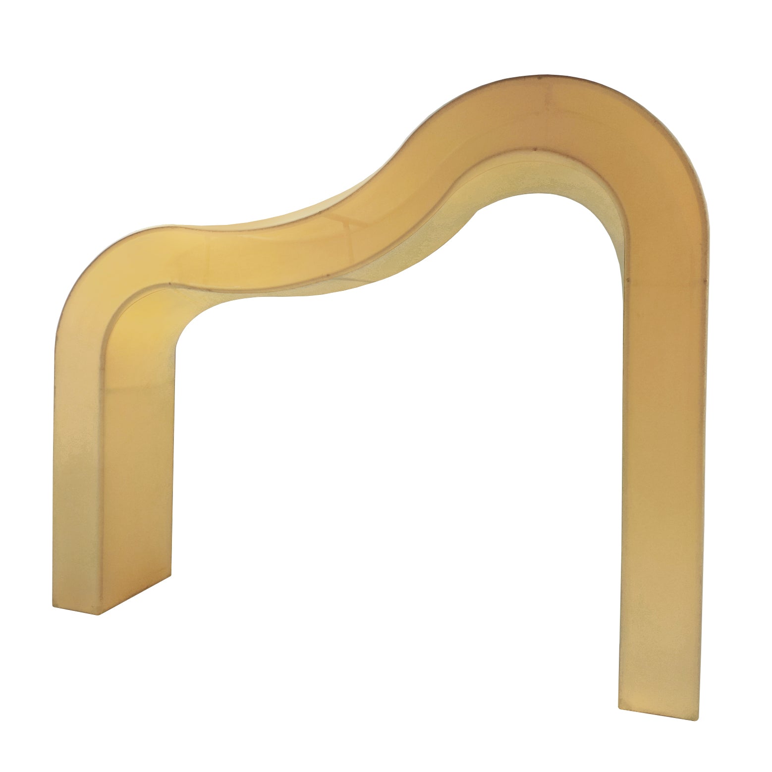 3D Curvy Wave Arch Backdrop Spandex Cover - Champagne - CV Linens™