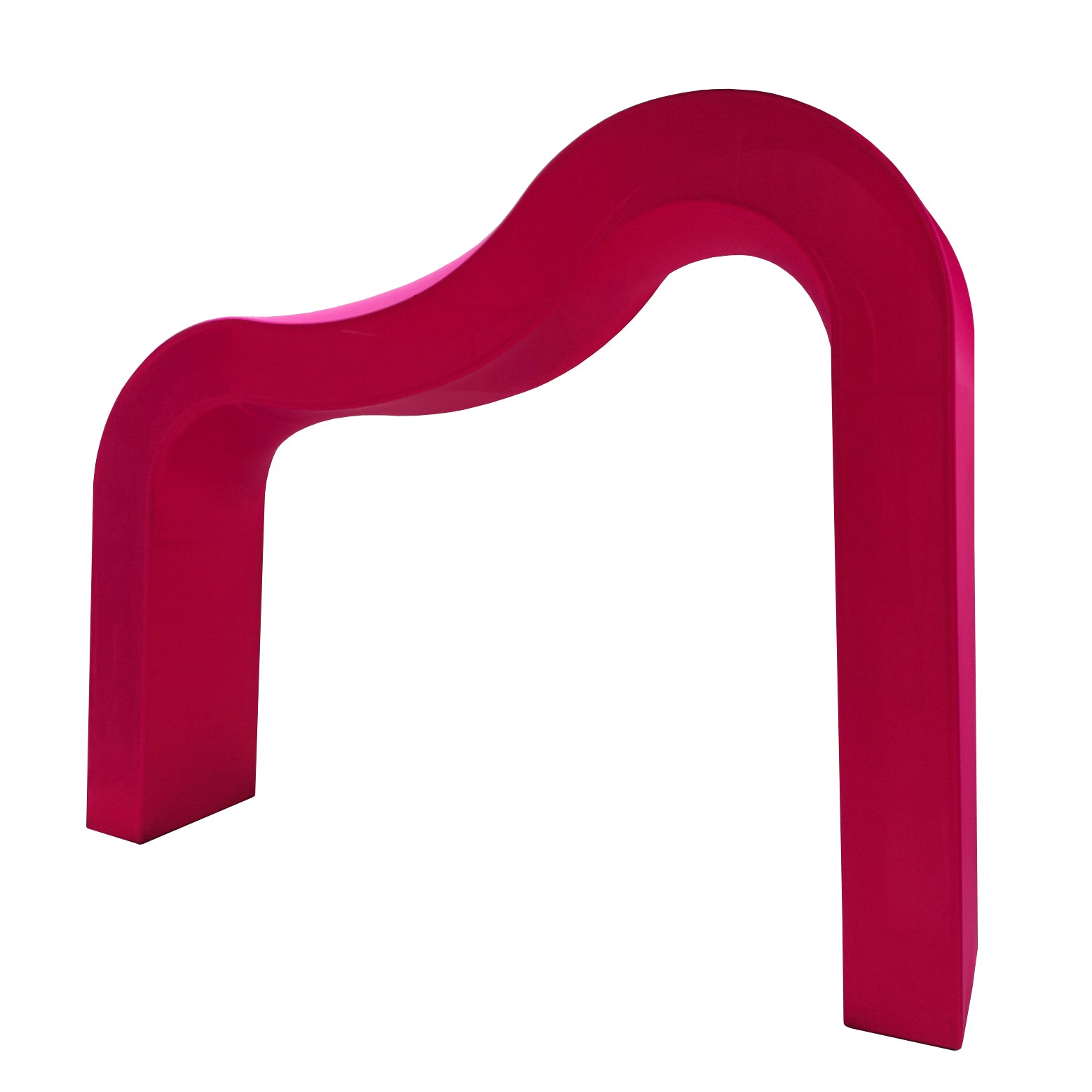 3D Curvy Wave Arch Backdrop Spandex Cover - Fuchsia - CV Linens™