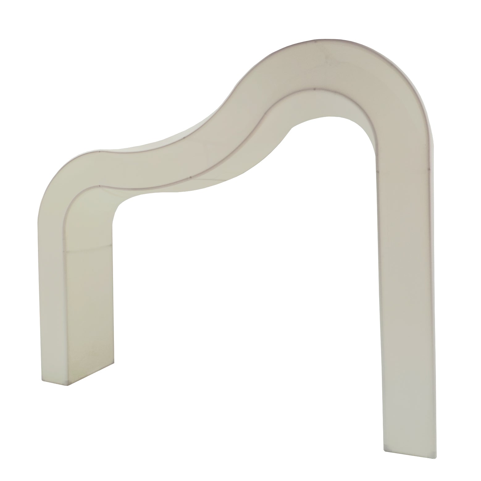 3D Curvy Wave Arch Backdrop Spandex Cover - Ivory - CV Linens™