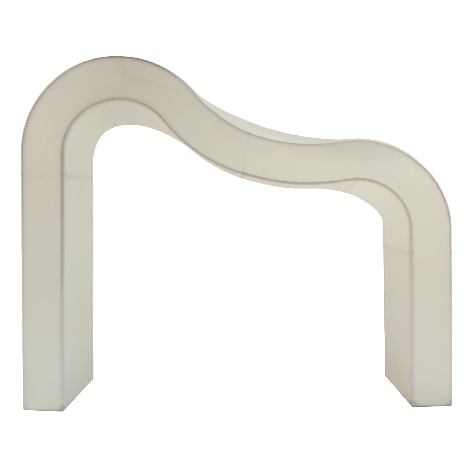3D Curvy Wave Arch Backdrop Spandex Cover - Ivory - CV Linens™