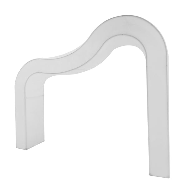 3D Curvy Wave Arch Backdrop Spandex Cover - White - CV Linens™
