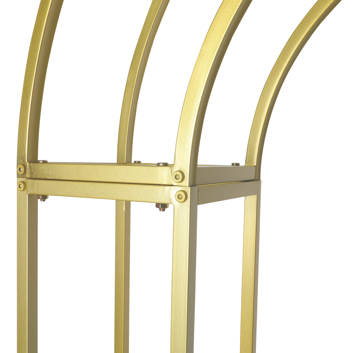 3D Metal Arch Frame Backdrop Party Stand - Gold– CV Linens