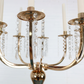 8 Arms Candelabra Crystal Waterfall Centerpiece - Gold– CV Linens