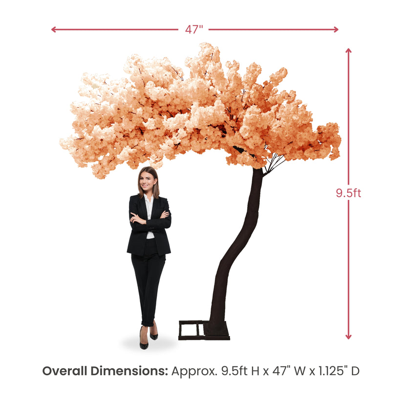 9.5ft Peach Cherry Blossom Tree Backdrop Frame Stand– CV Linens