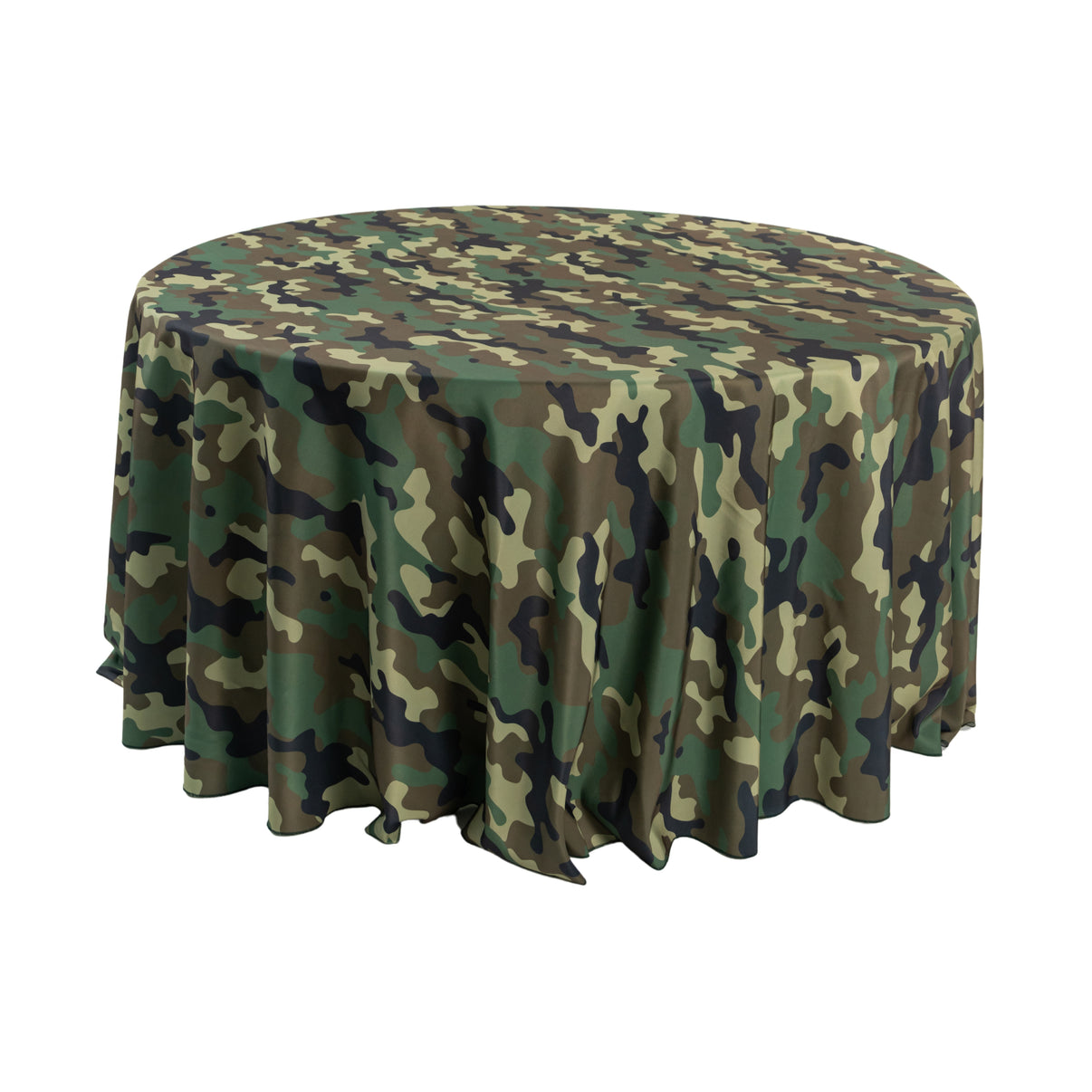 Camouflage Premium Polyester 120" Round Tablecloth - CV Linens™