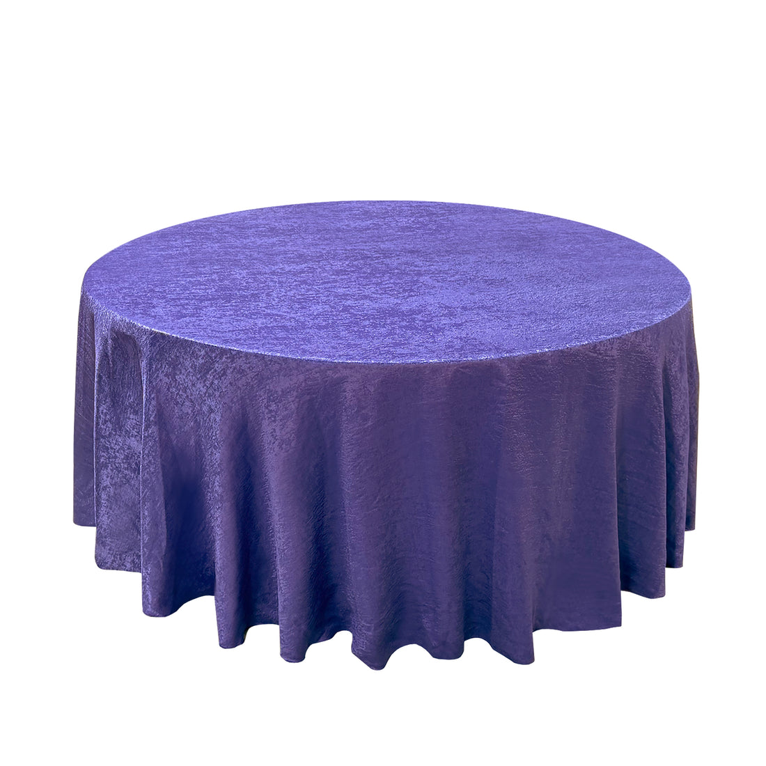 Crinkle Shimmer 120" Round Tablecloth - Purple– CV Linens