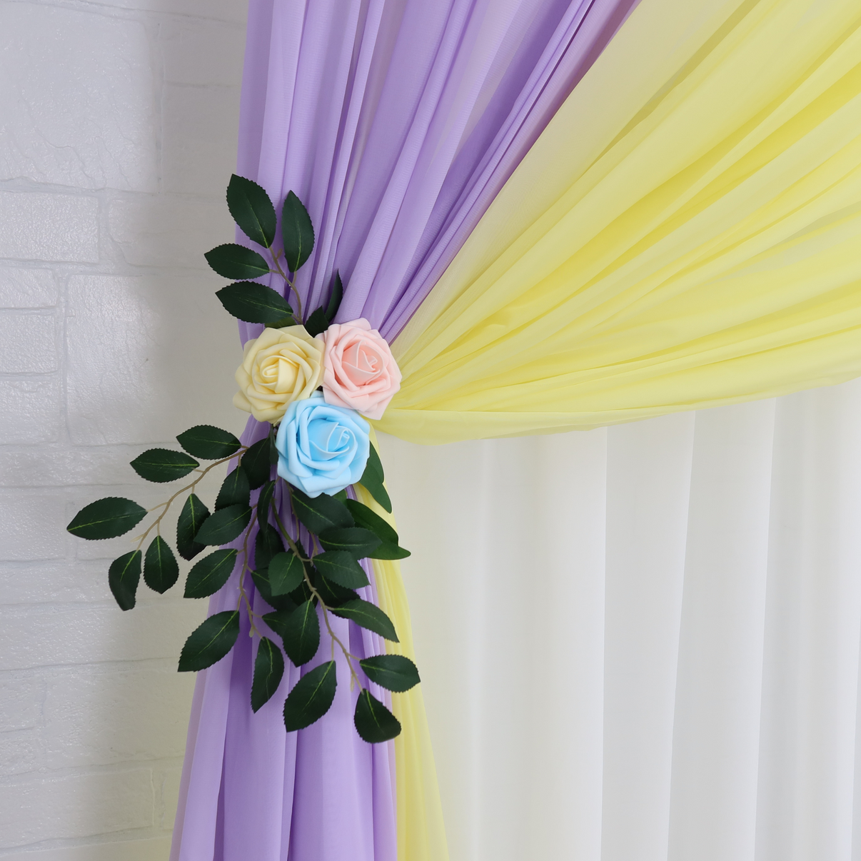 Artificial DIY Foam Rose Stems (50 pcs) - Baby Blue - CV Linens™