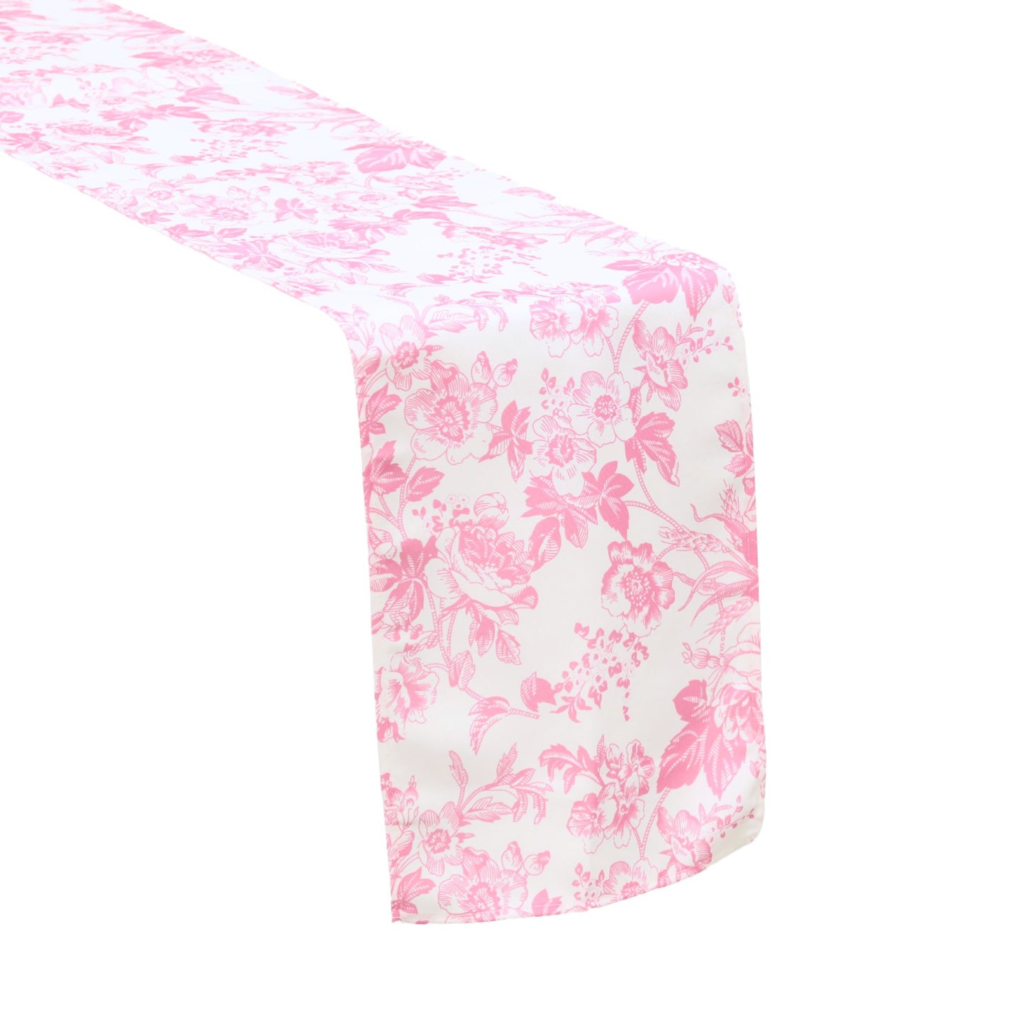 French Toile Table Runner - Pink | CV Linens™