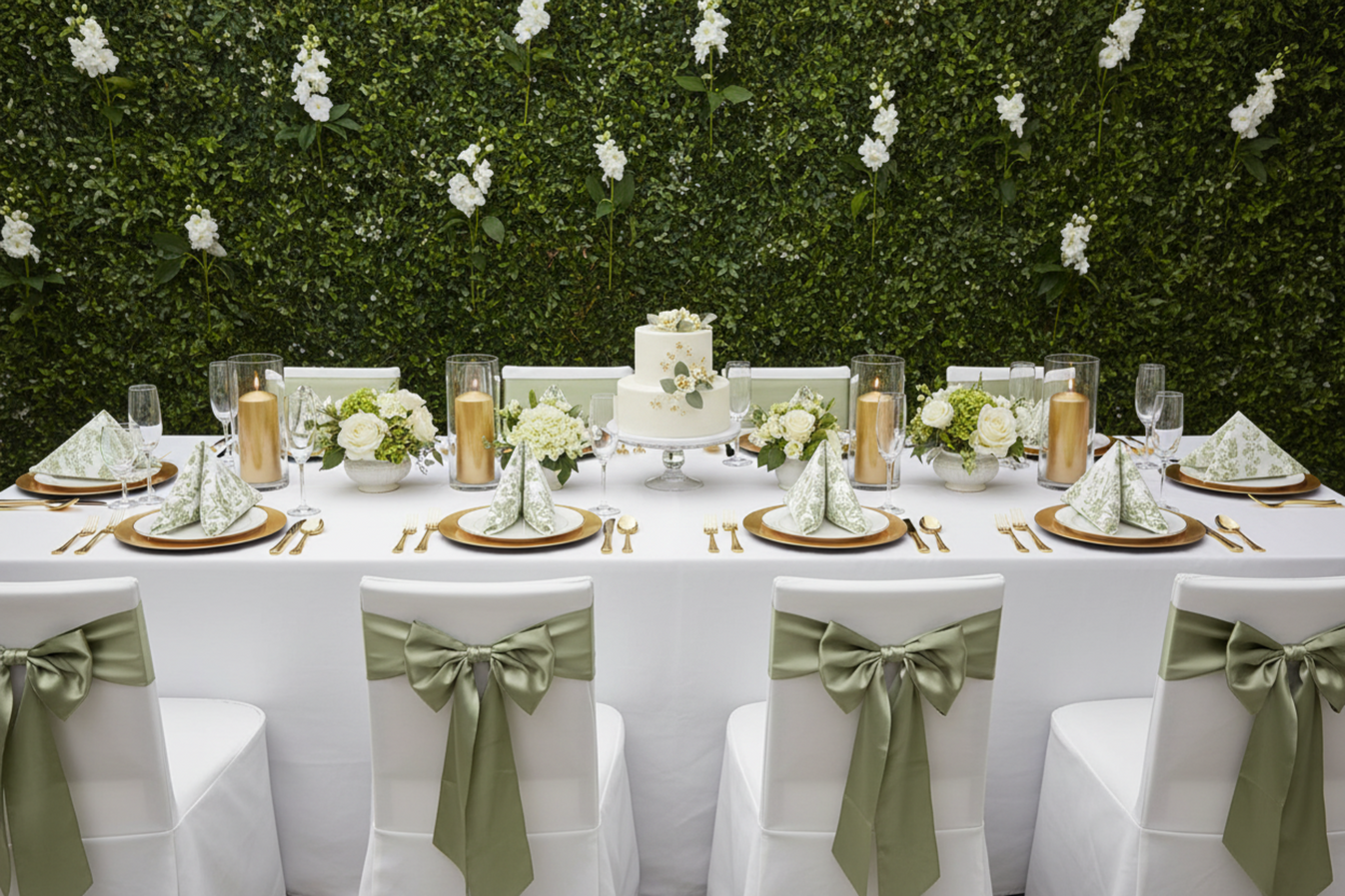 French Toile 20"x20" Linen Napkin (5pc/pk) - Olive Green– CV Linens