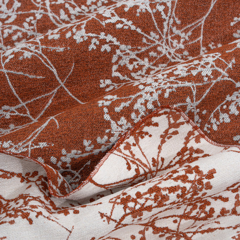 5pcs/pk Leaf Branch Reversible Jacquard Napkin 20”x20” - Rust - CV Linens™