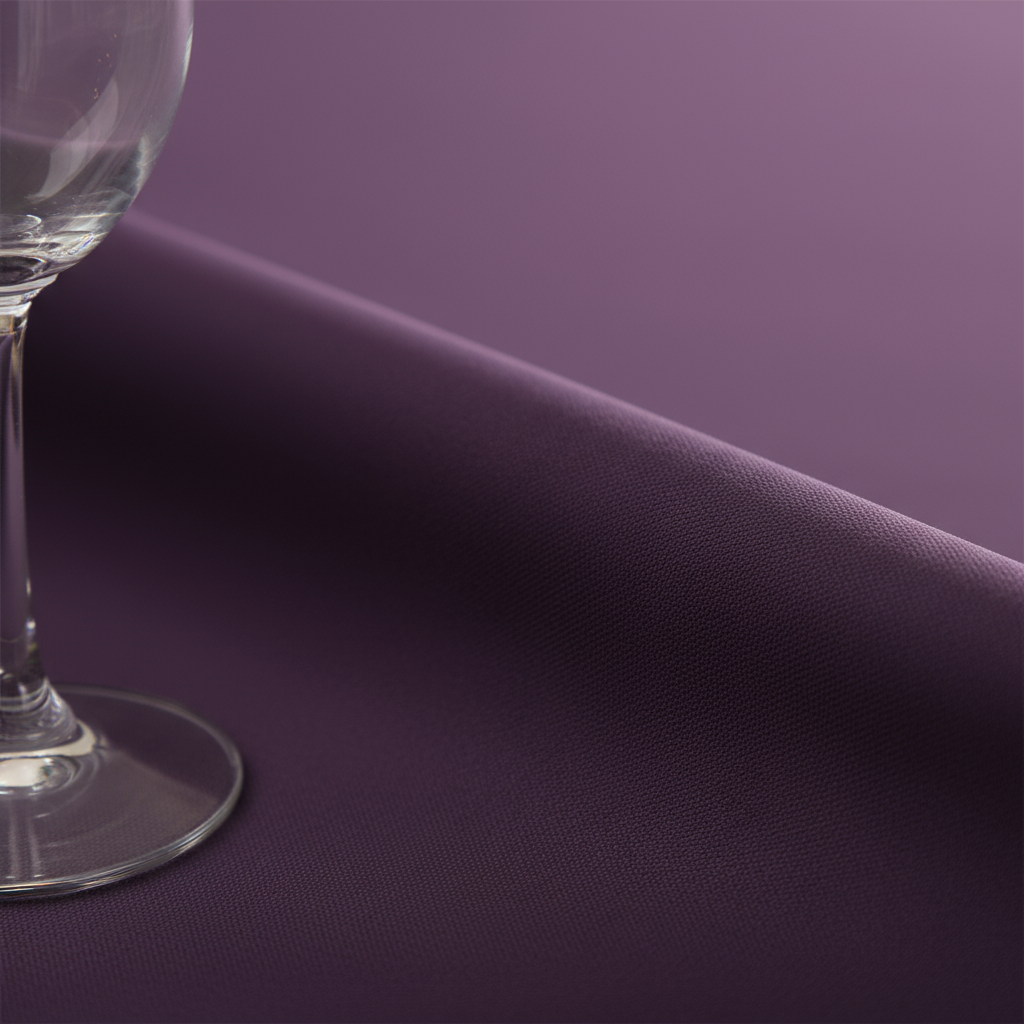 Eggplant/Plum Polyester 120" Round Tablecloth - CV Linens™