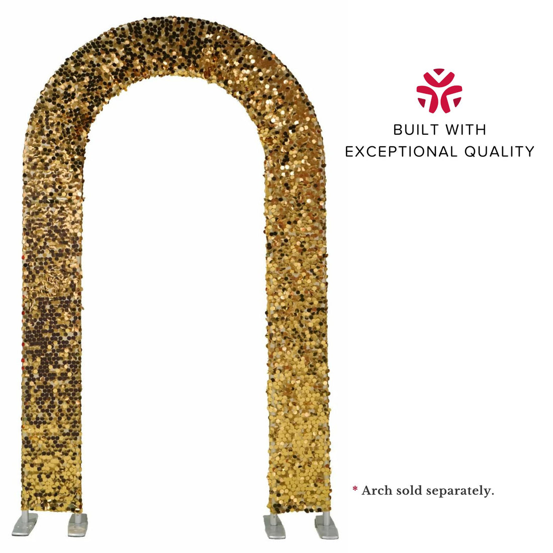 Payette Sequin Open Center Arch Cover - Gold– CV Linens