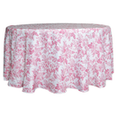 Pink French Toile 120" Round Tablecloth - CV Linens™– CV Linens