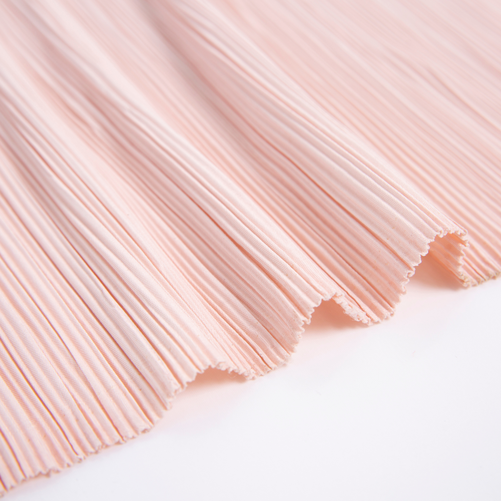 Pleated Crinkle DIY Textured Fabric 10 yards - Blush/Rose Gold - CV Linens™