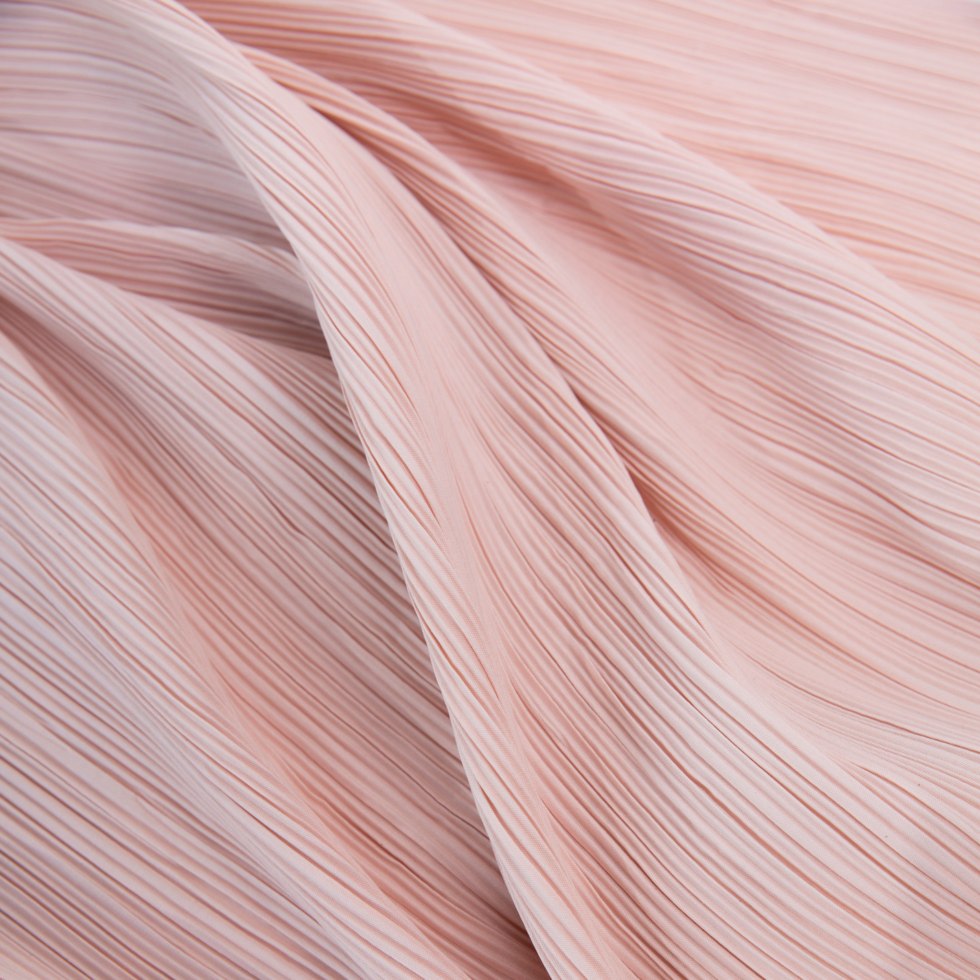 Pleated Crinkle DIY Textured Fabric 10 yards - Blush/Rose Gold - CV Linens™