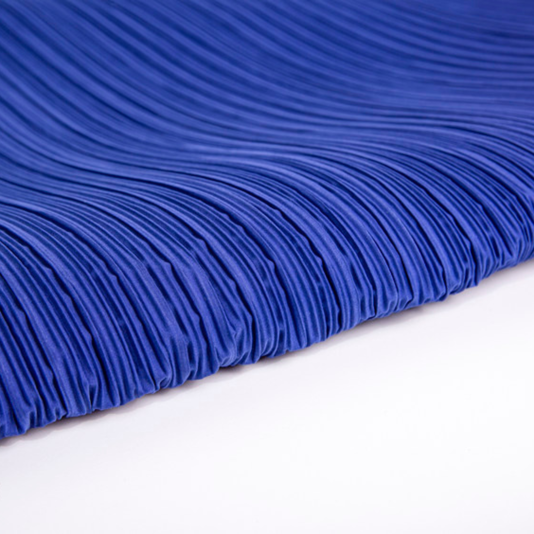 Pleated Crinkle DIY Textured Fabric 10 yards - Royal Blue - CV Linens™