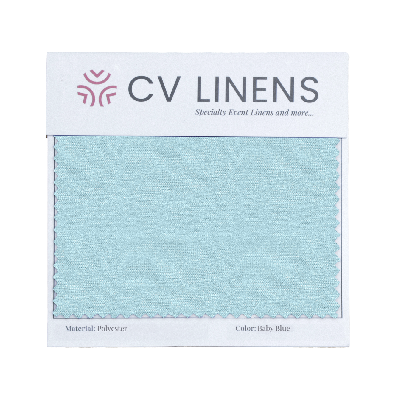 Polyester Swatch Card - Baby Blue– CV Linens