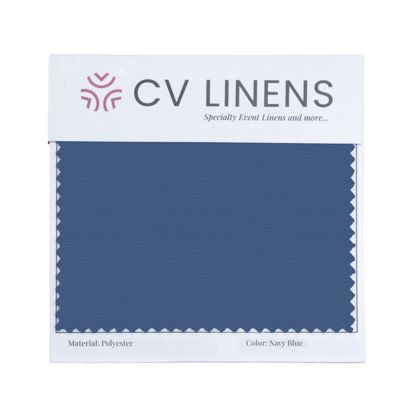 Polyester Swatch Card - Navy Blue– CV Linens