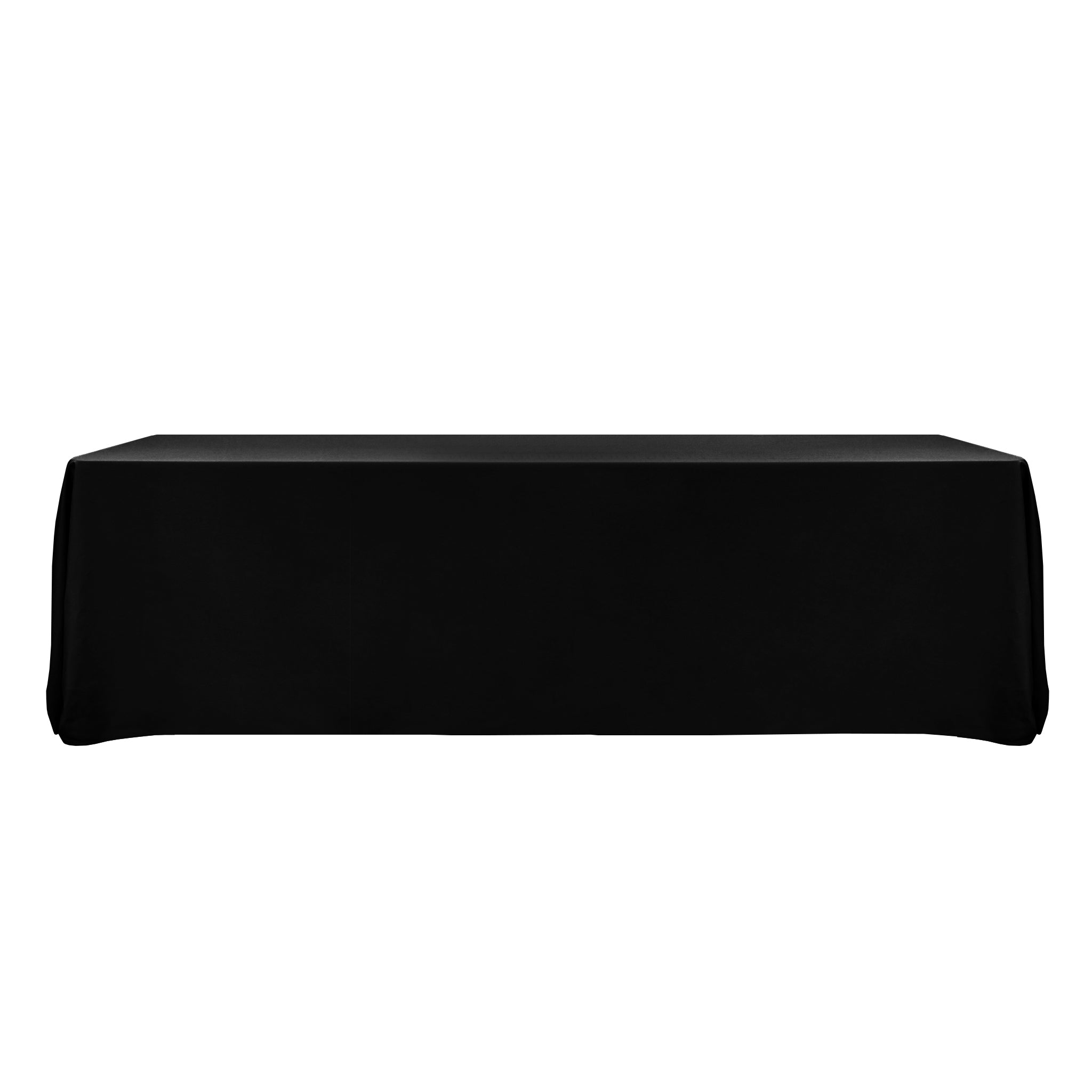 Premium 90"x156" Rectangular Black Spun Polyester Tablecloth - CV Linens™