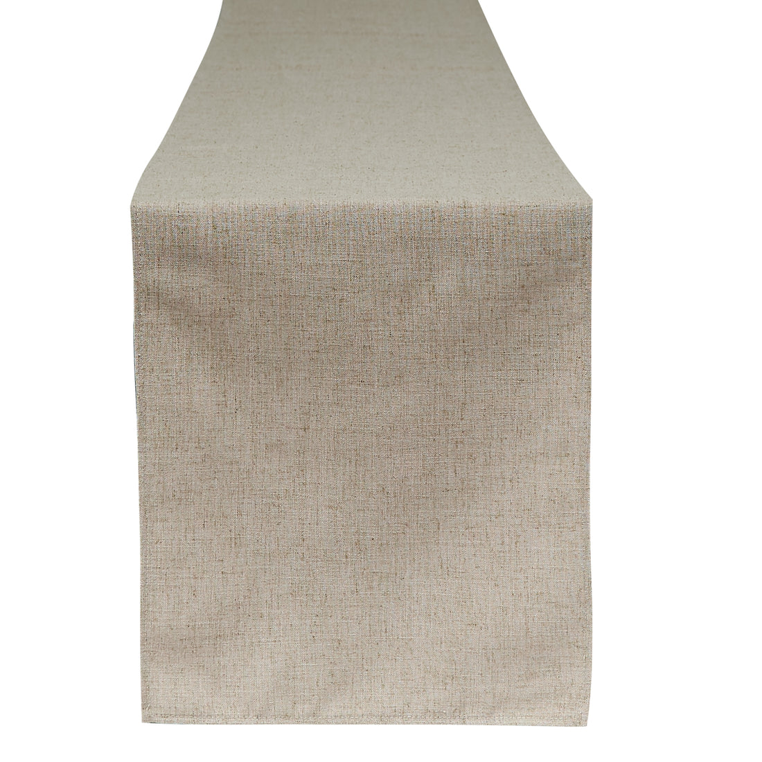 Premium Linen-Look Panama Weave Table Runner - Beige | CV Linens™
