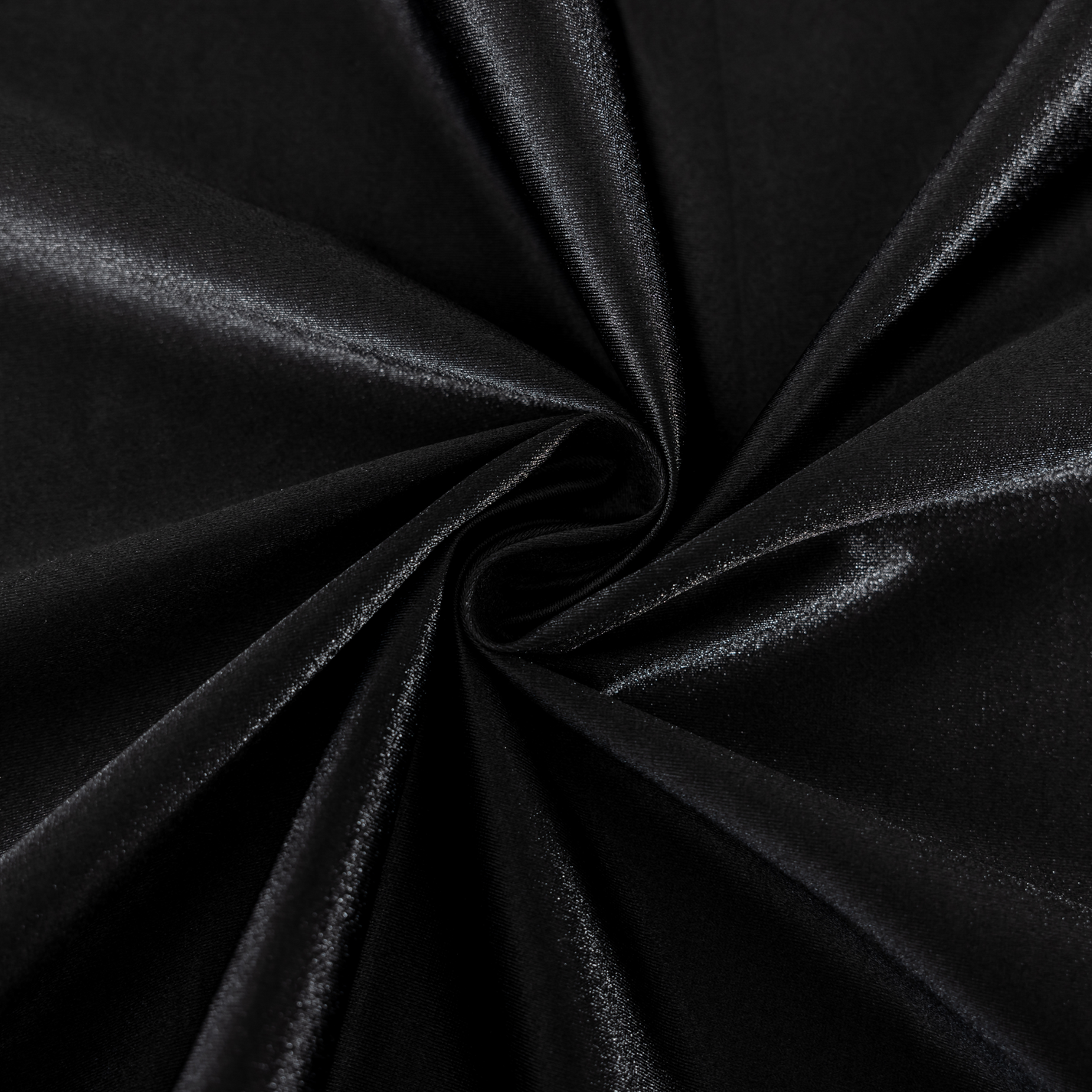 Premium Satin (Wrinkle-Resistant) 132" Round Tablecloth - Black - CV ...
