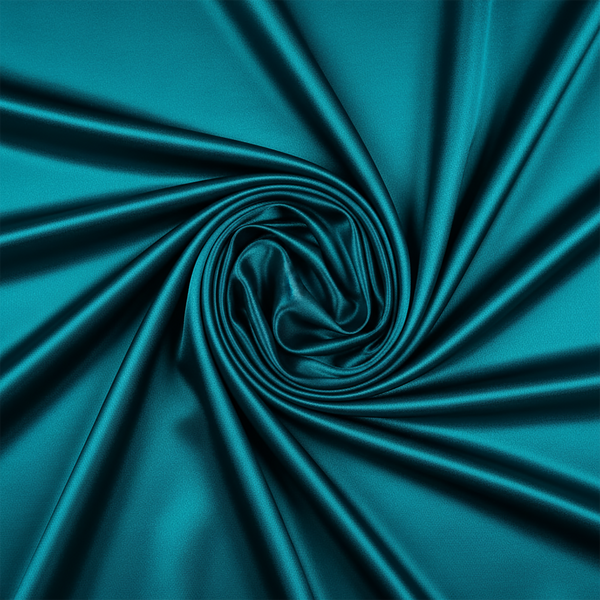 Square 90"x90" Satin Table Overlay - Peacock - CV Linens™