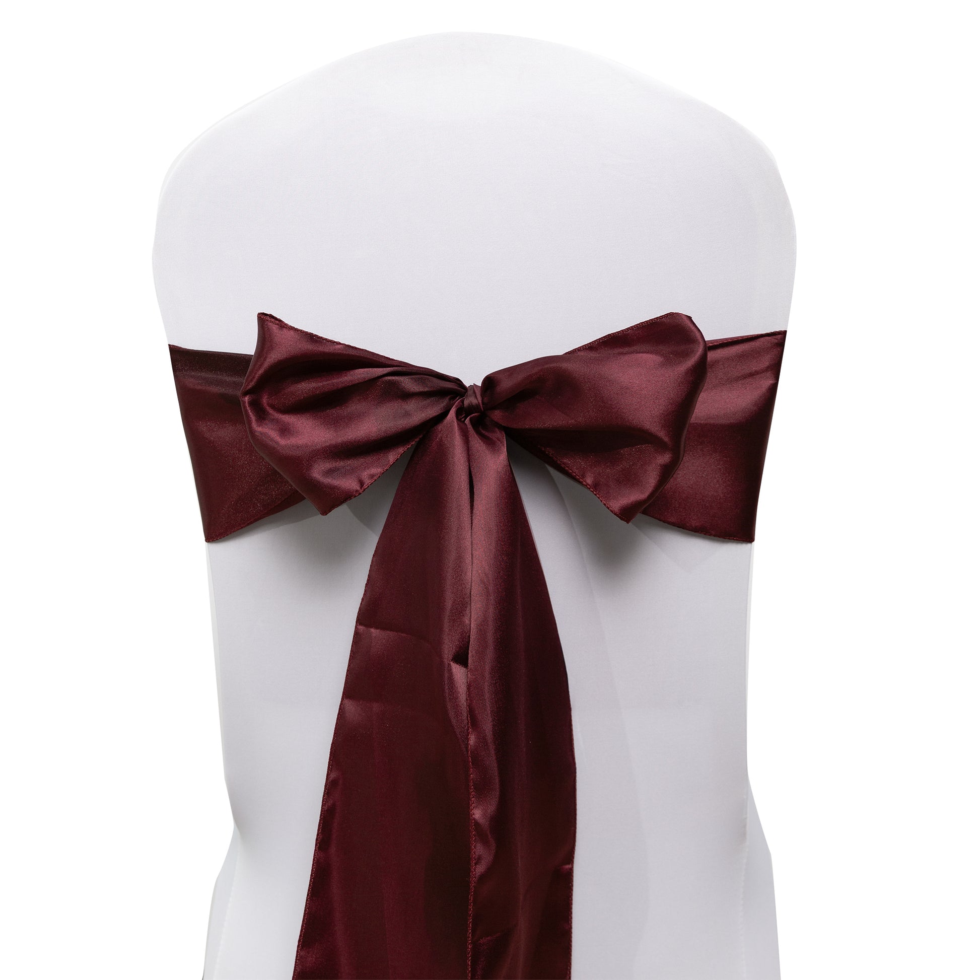Standard Satin Chair Sash - Cabernet - CV Linens™