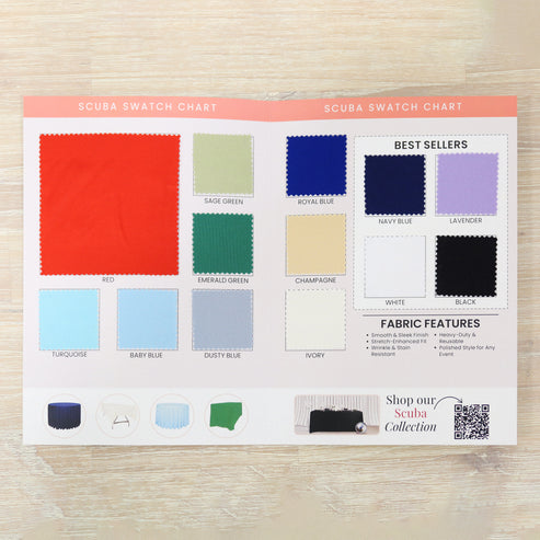 Scuba Swatch Chart from CV Linens™