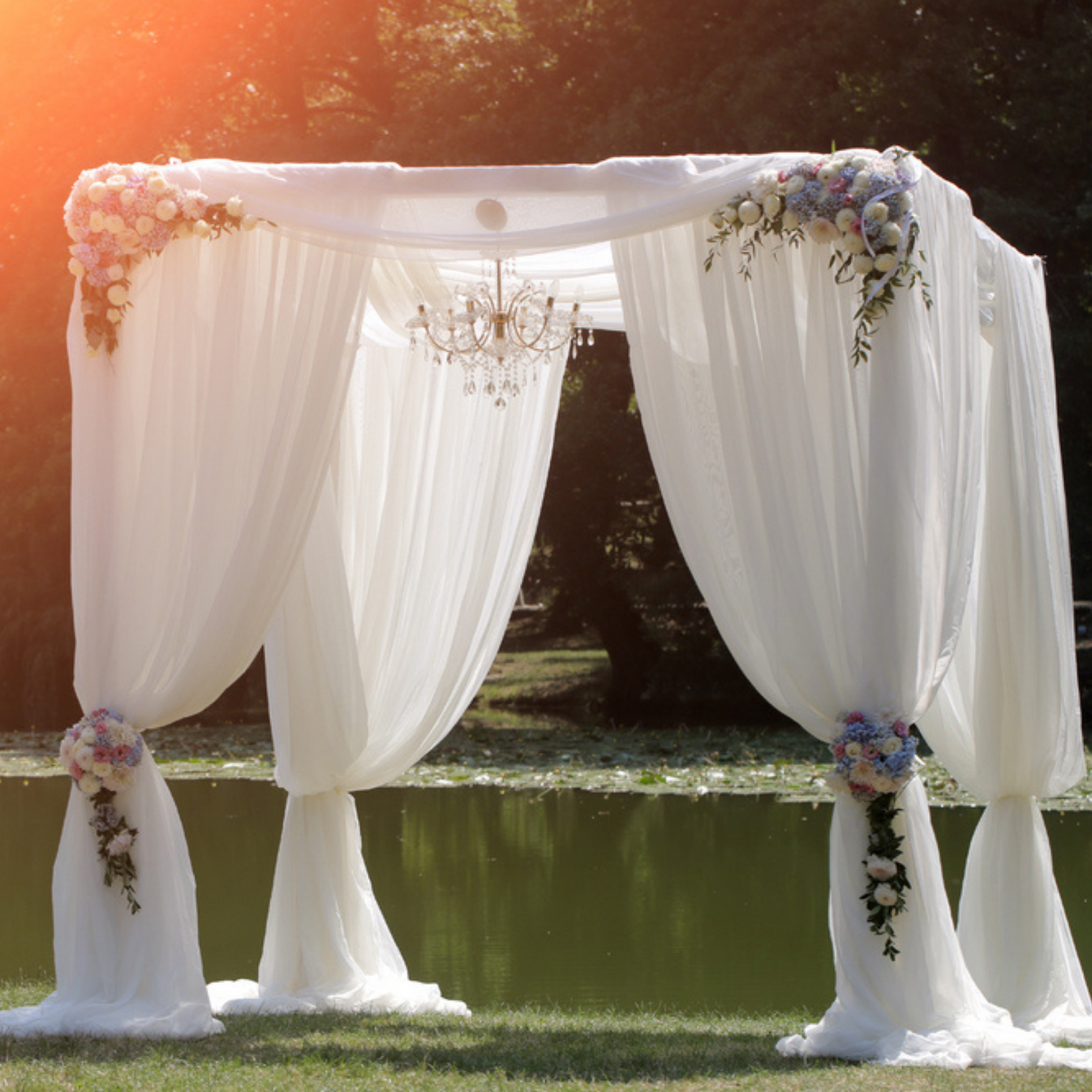 Sheer Voile Flame Retardant (FR) 12ft H x 118" W Drape/Backdrop Curtain ...