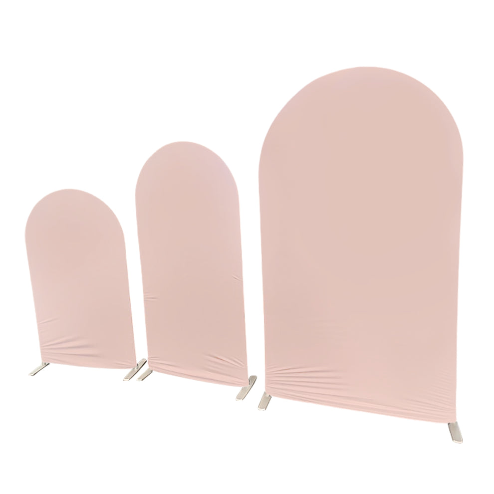 Spandex Covers for Heavy Duty Trio Arch Frame Backdrop 3pc/set - Blush ...