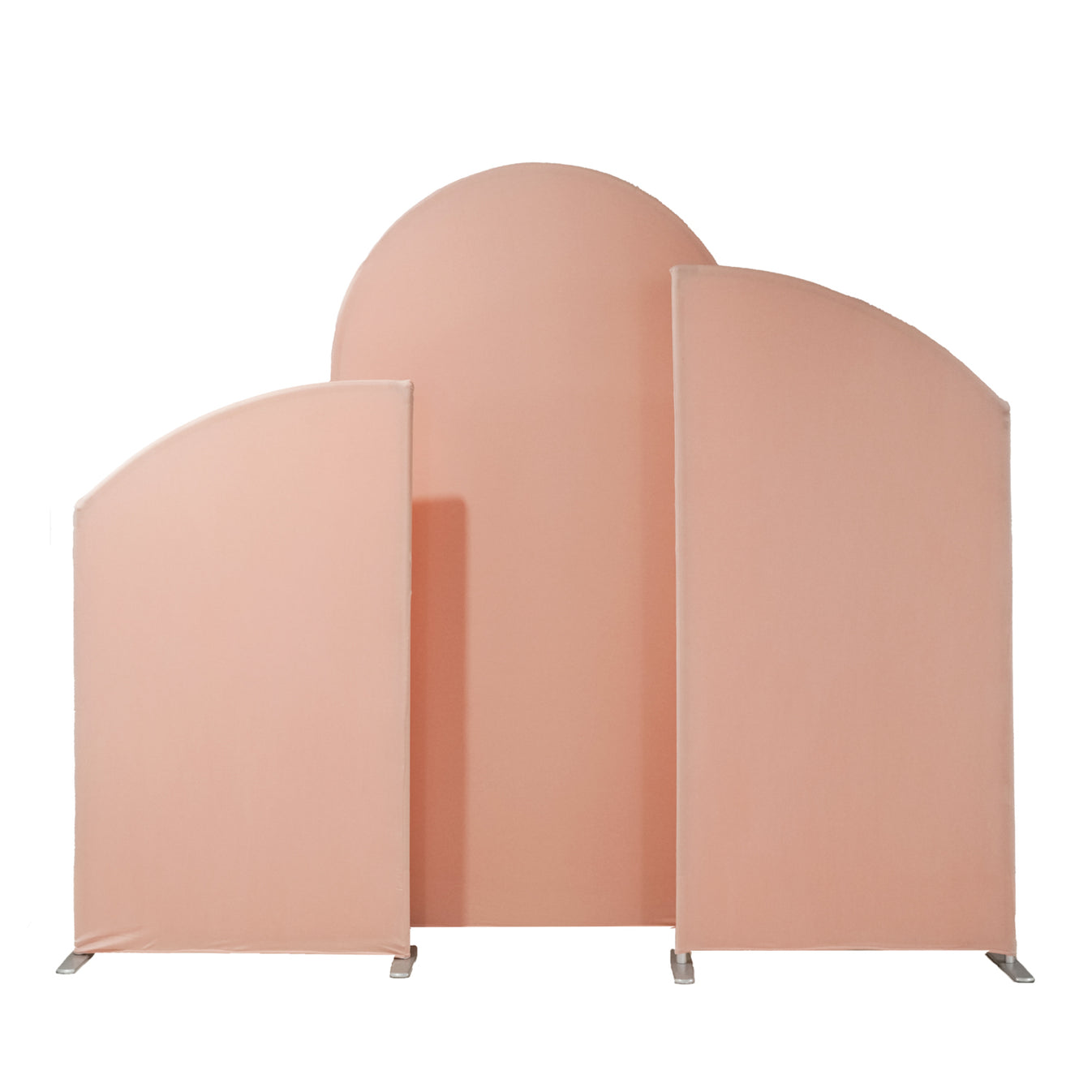 Blush/Rose Gold Chiara Backdrop Cover for Frame Backdrop 3pc/set– CV Linens