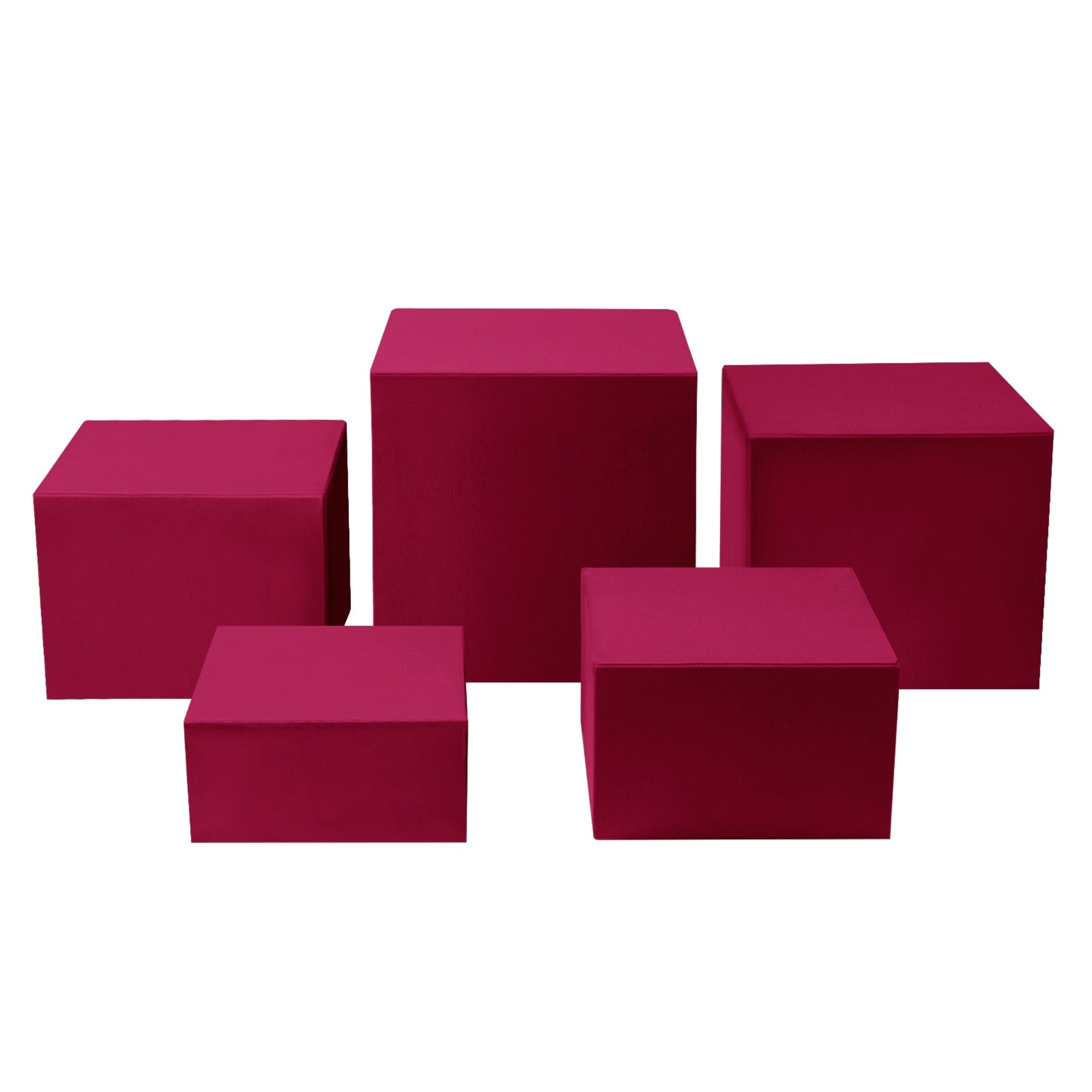 Fuchsia Spandex Cover for Square Pedestal Dessert Stands - CV Linens™