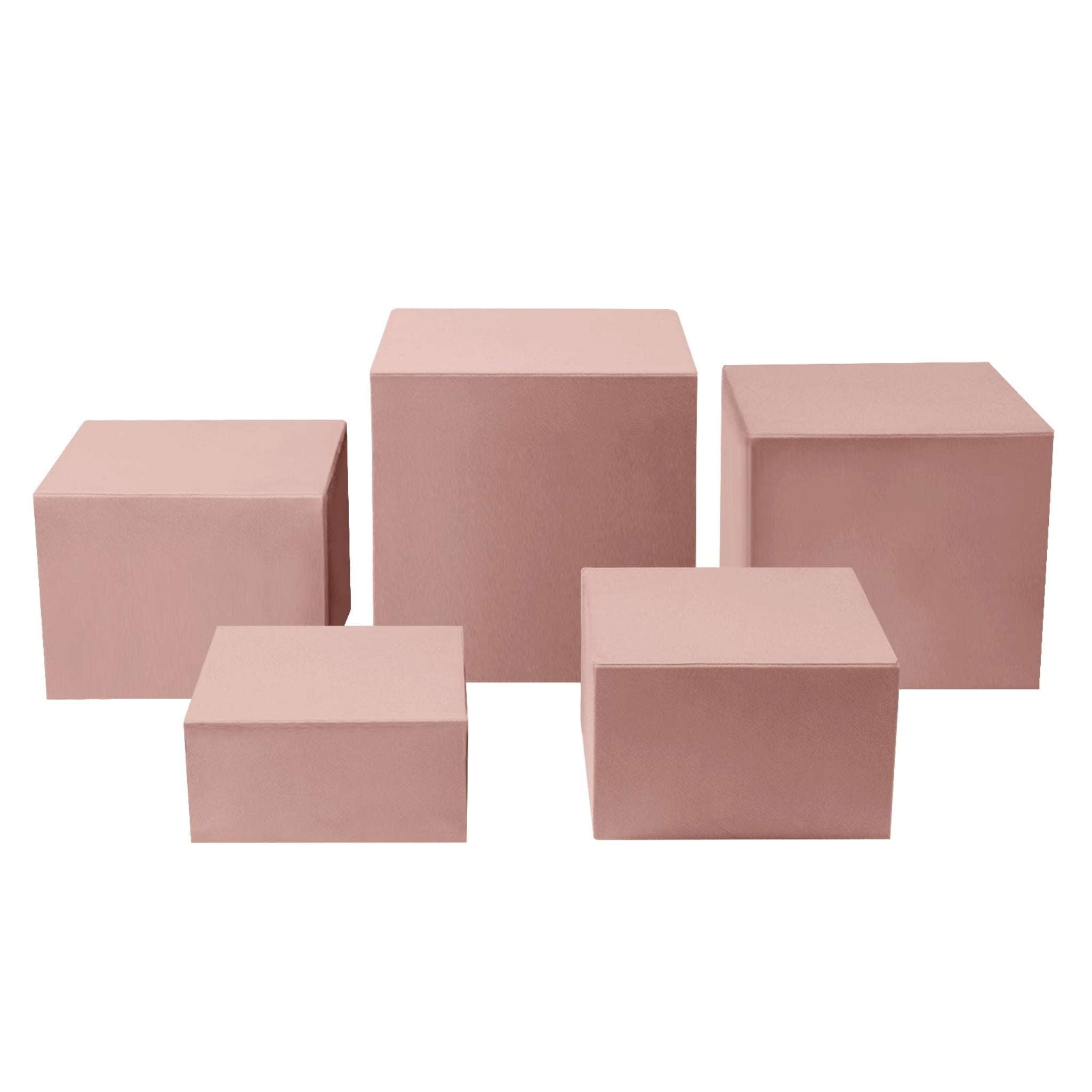 Spandex Covers for Square Metal Cake/Dessert Pedestal Stands 5 pcs/set ...