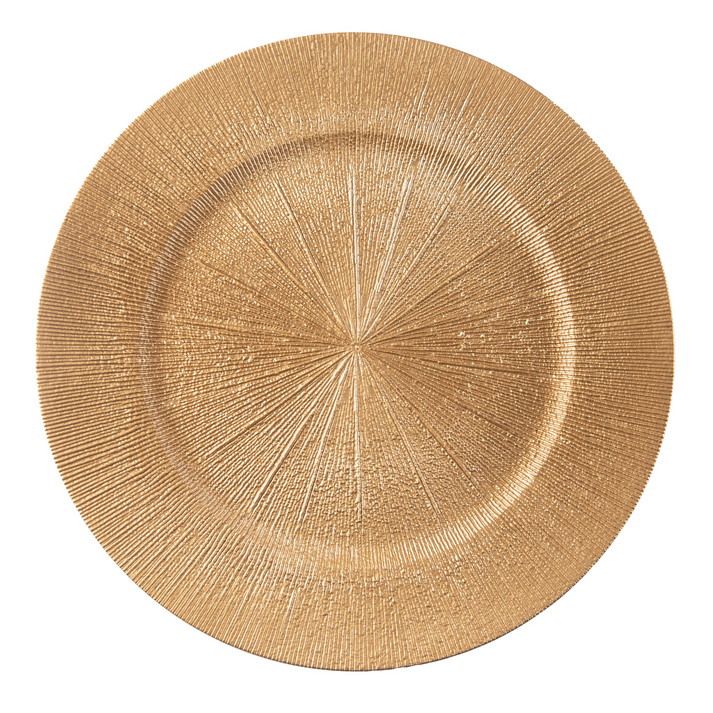 Sunray Acrylic Charger Plate - Gold– CV Linens