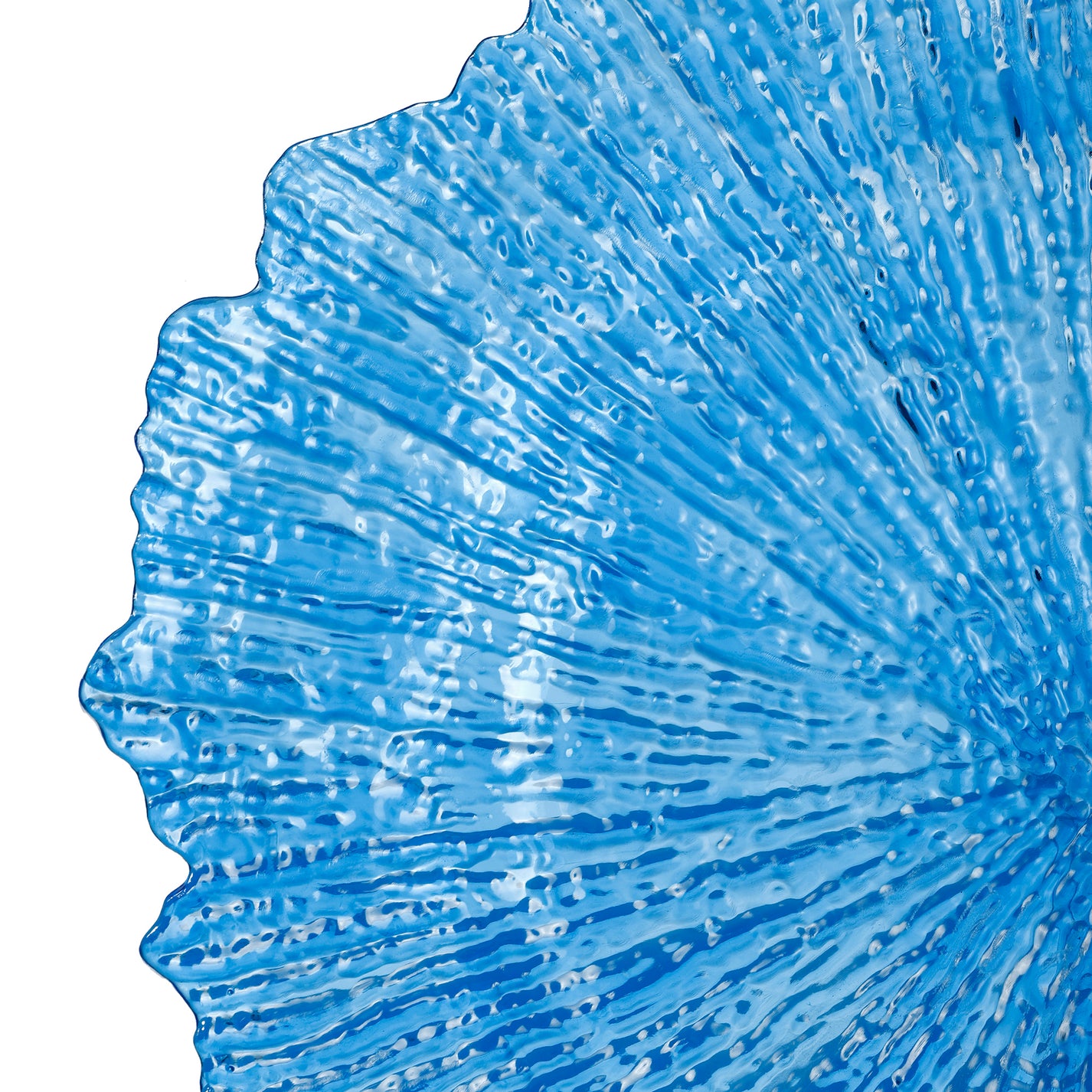 Transparent Reef Plastic Charger Plate – Blue - CV Linens