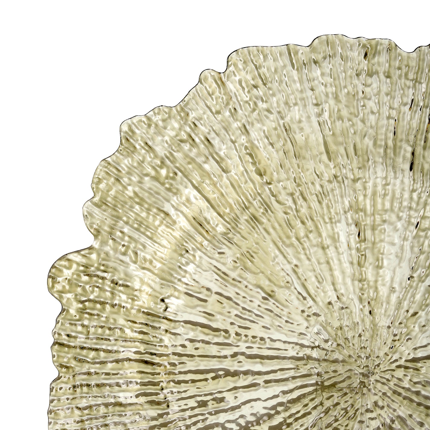 Transparent Reef Plastic Charger Plate - Olive Green - CV Linens™