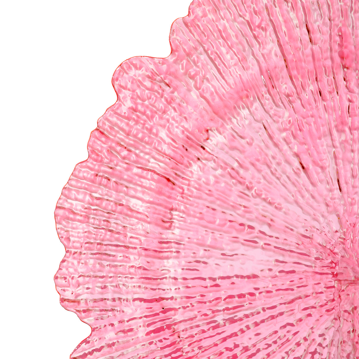 Transparent Reef Plastic Charger Plate – Pink - CV Linens
