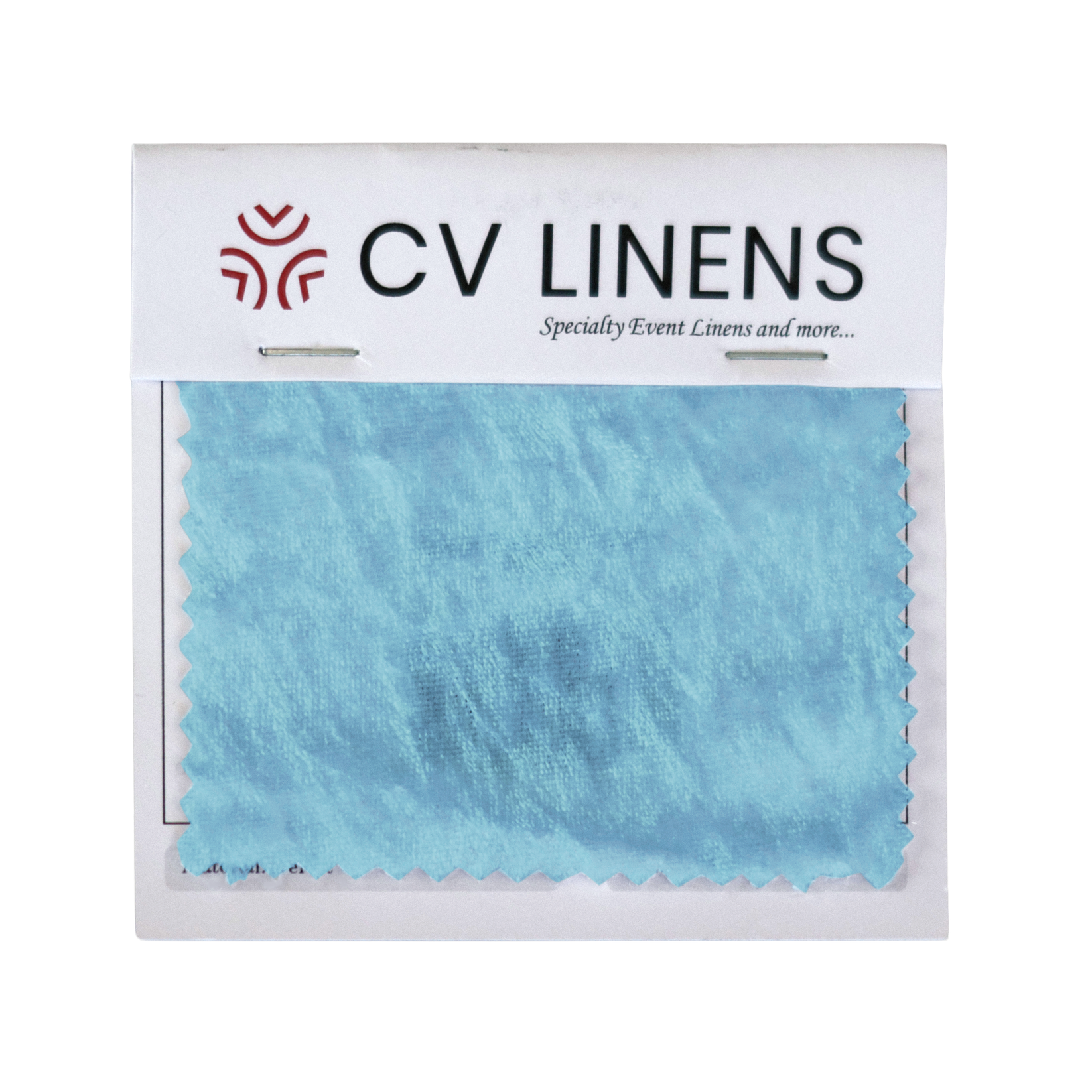 Velvet Swatch Card - Baby Blue | CV Linens™