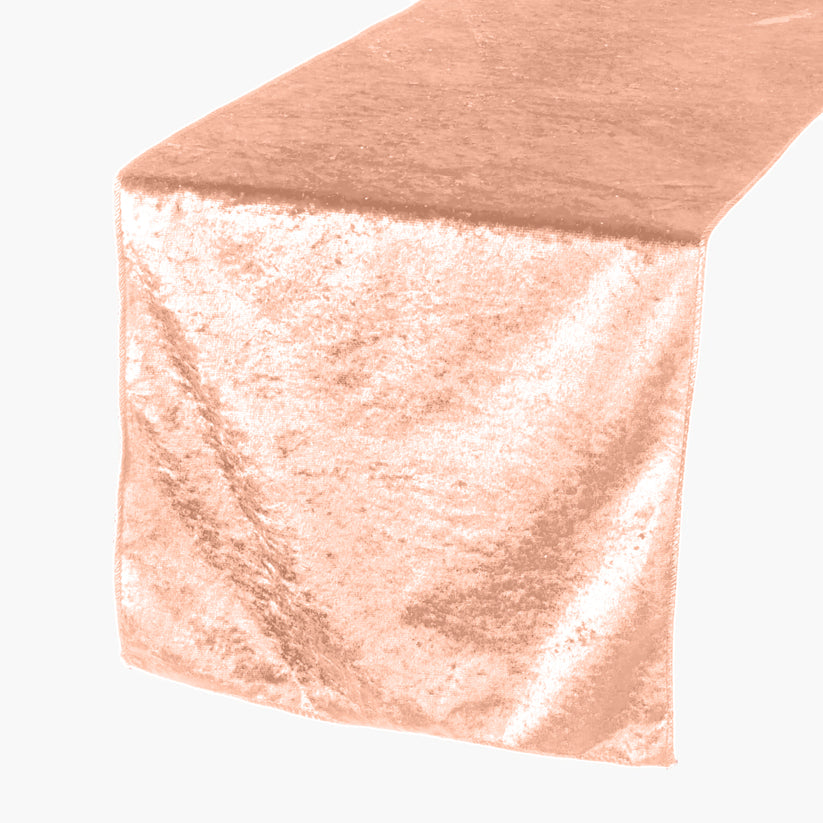 Velvet Table Runners Peach - CV Linens™