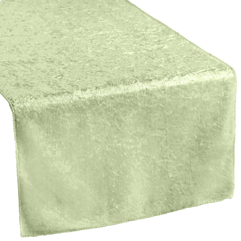 Velvet Table Runners Sage Green- CV Linens™