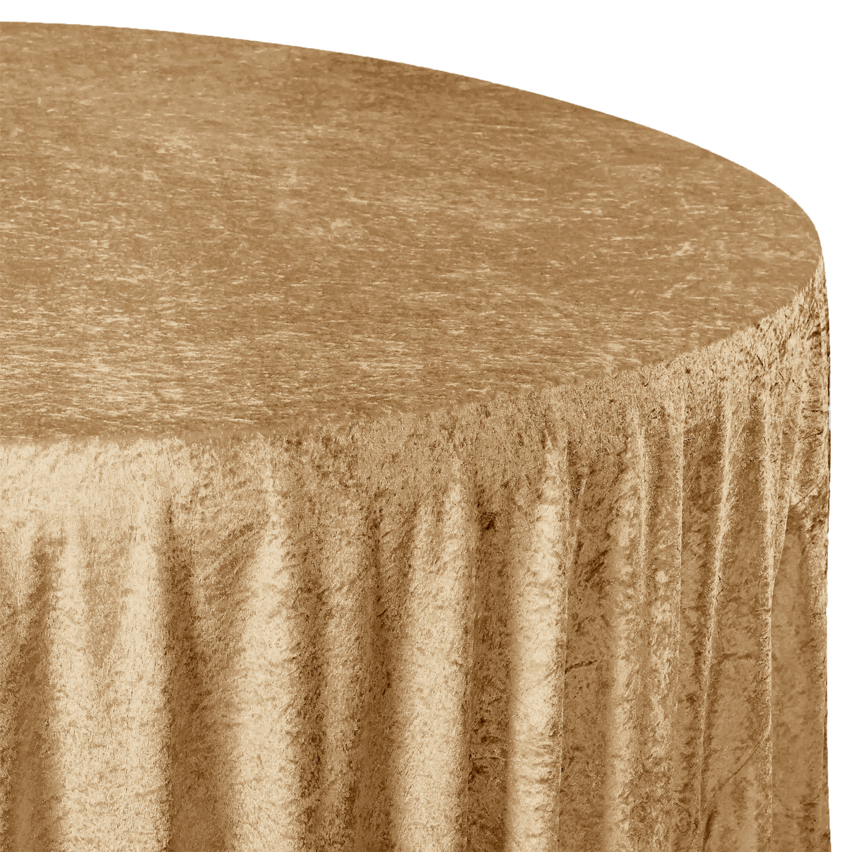 Mocha Brown Velvet 132" Round Tablecloth - CV Linens™