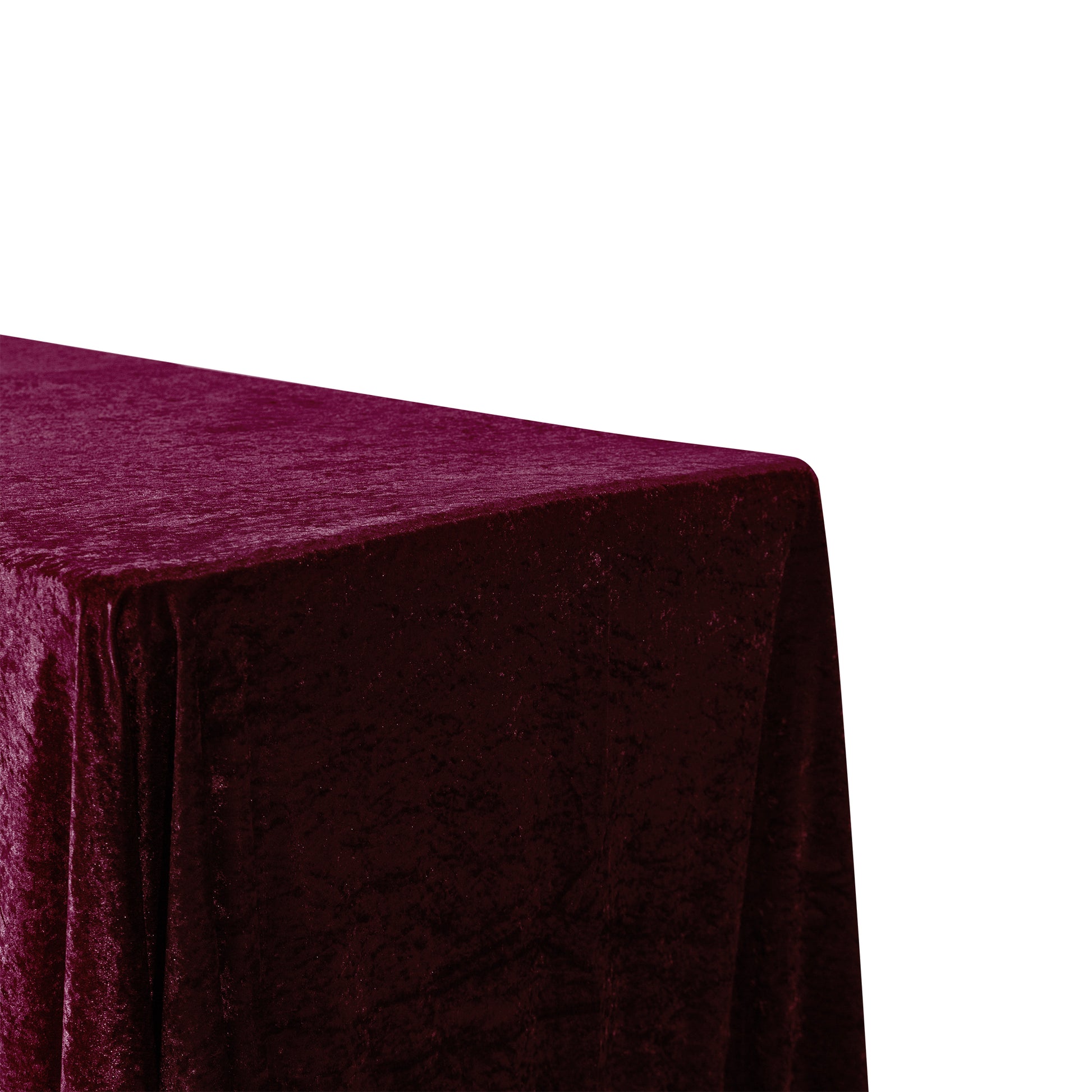 Velvet 90"x132" Rectangular Tablecloth - Cabernet - CV Linens™