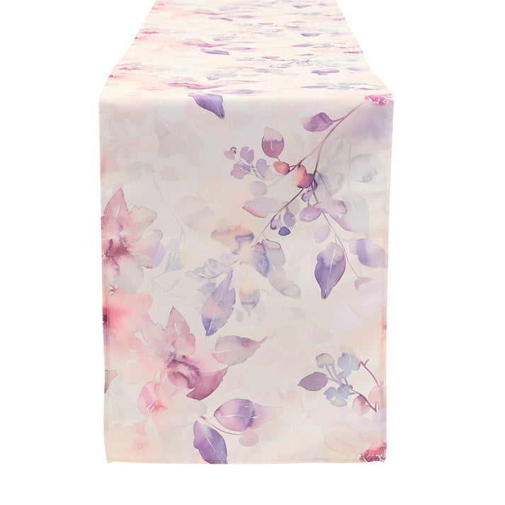 Watercolor Floral Table Runner-Pink Table Runner | CV Linens™